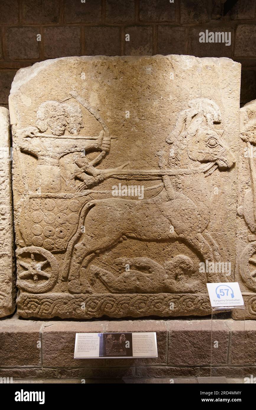 Old Carving in Museum of Anatolian Civilizations in Ankara, Turkiye ...