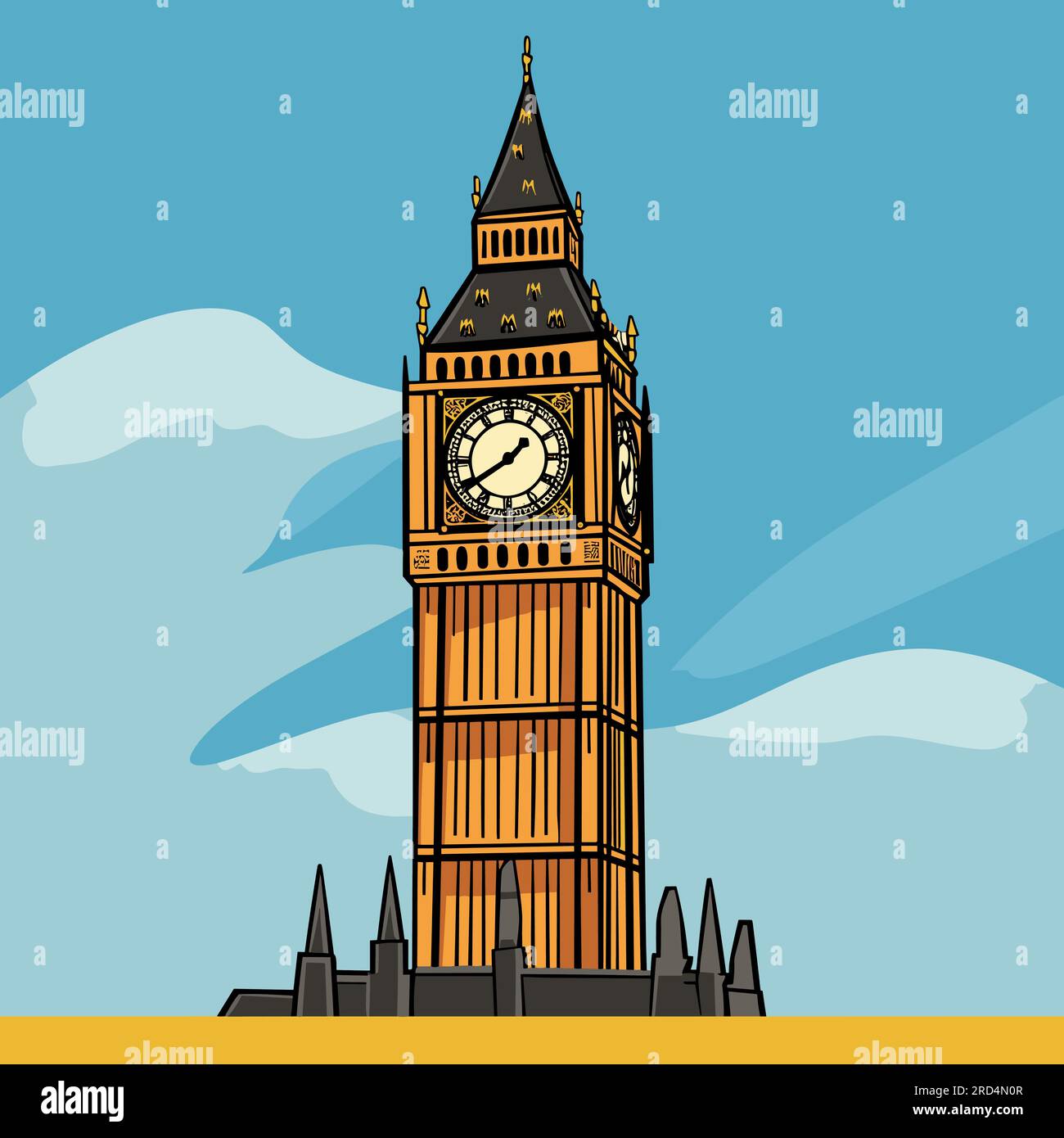 Westminster bell Stock Vector Images - Alamy