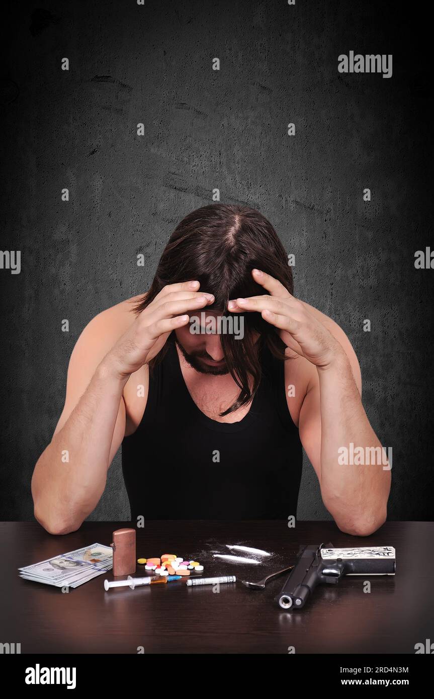 Man in despair hi-res stock photography and images - Alamy