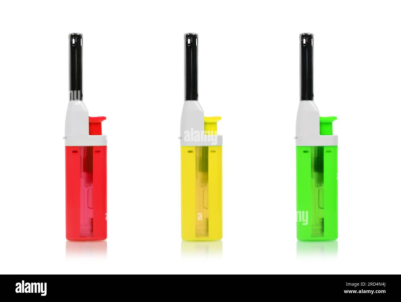 three color lighter for kitchen isolated on white Stock Photo - Alamy