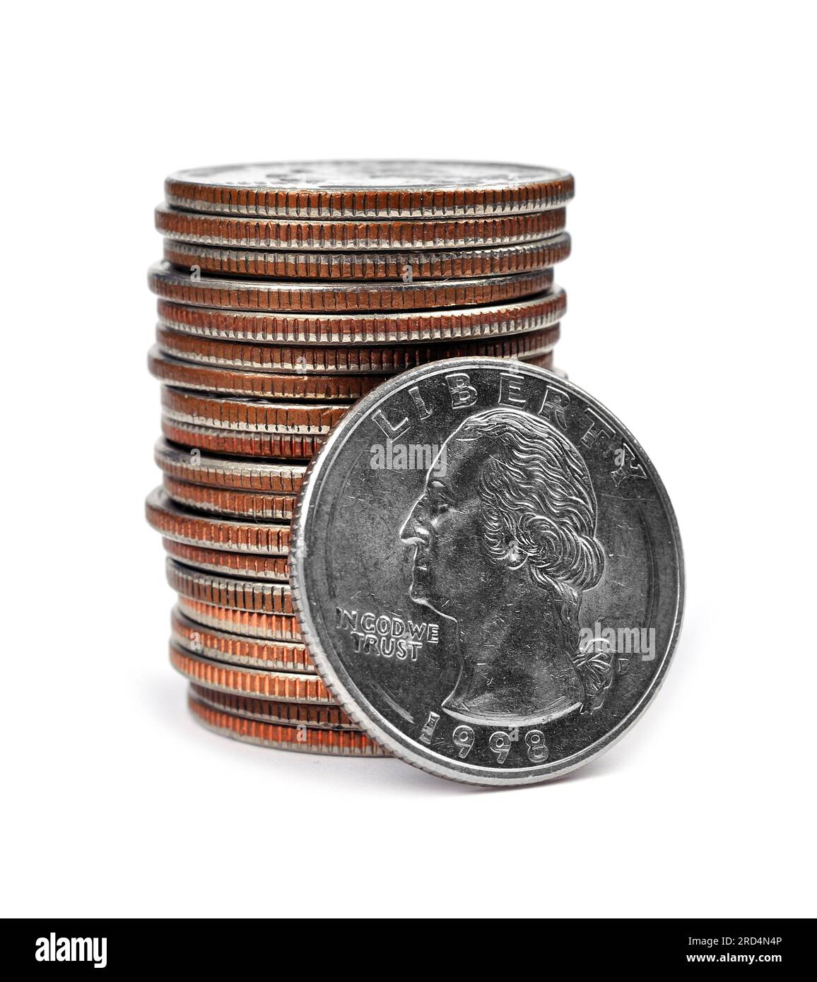 American coins stack Cut Out Stock Images & Pictures - Alamy