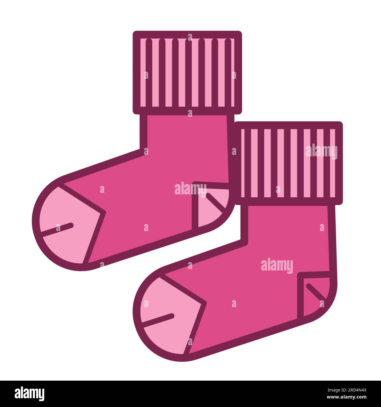 Knitted warm pink winter Stock Vector Images - Alamy