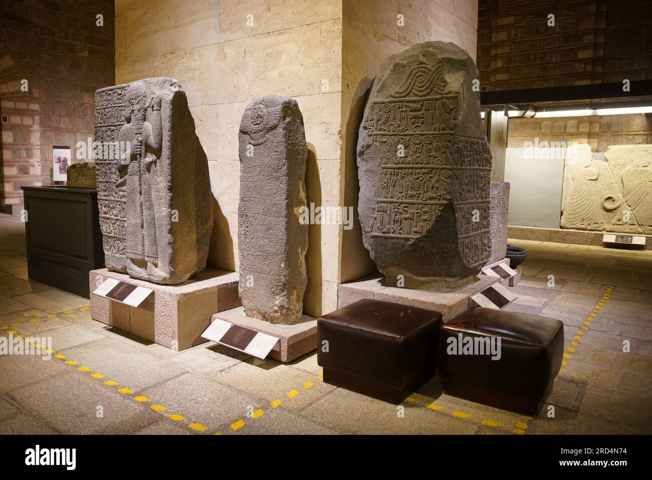Old Carving in Museum of Anatolian Civilizations in Ankara, Turkiye ...