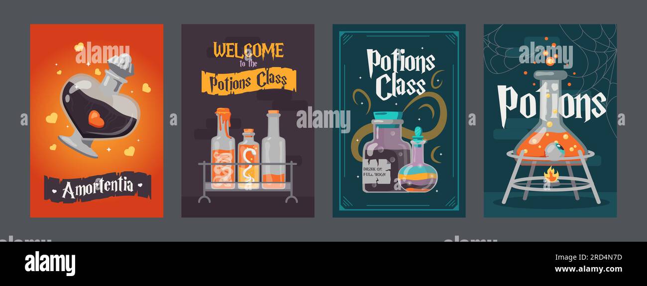 Potion class posters set Stock Vector Image & Art - Alamy