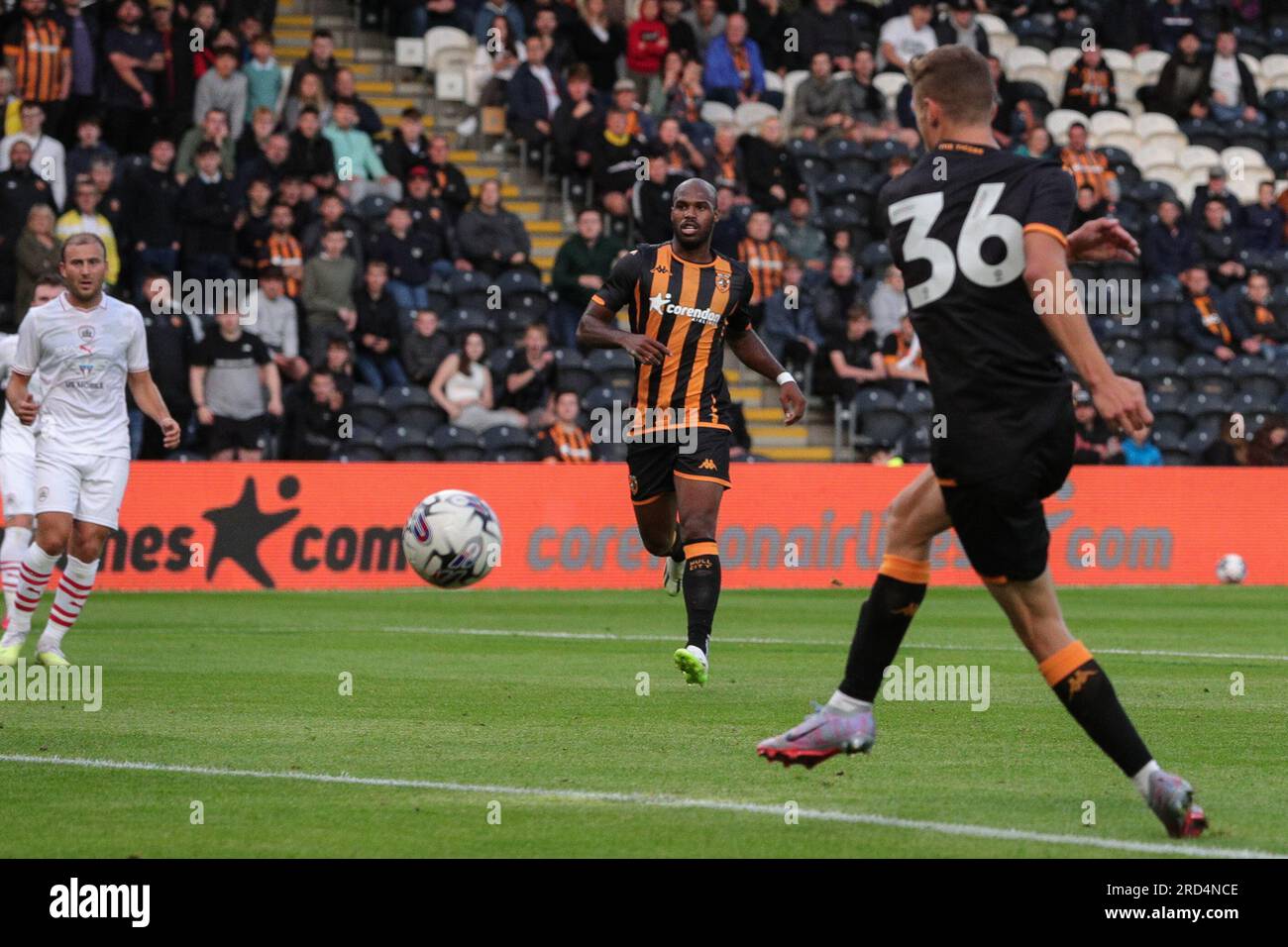Will Jarvis #36 of Hull City scores a goal and makes it 1-0 during the ...
