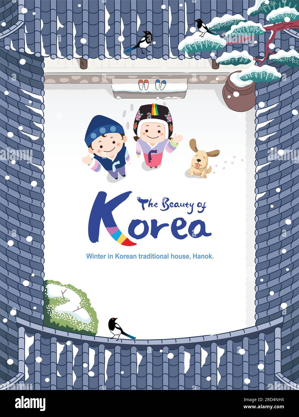 House children snow Stock Vector Images - Alamy