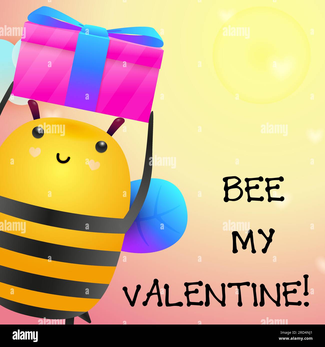 Cartoon bee holding sign hi-res stock photography and images - Alamy
