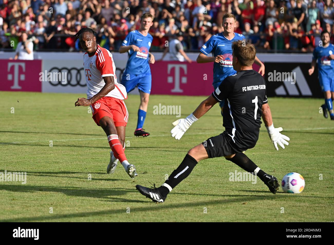 Rottach Egern, Germany. 18th July, 2023. goal Mathys TEL (FCB), action ...