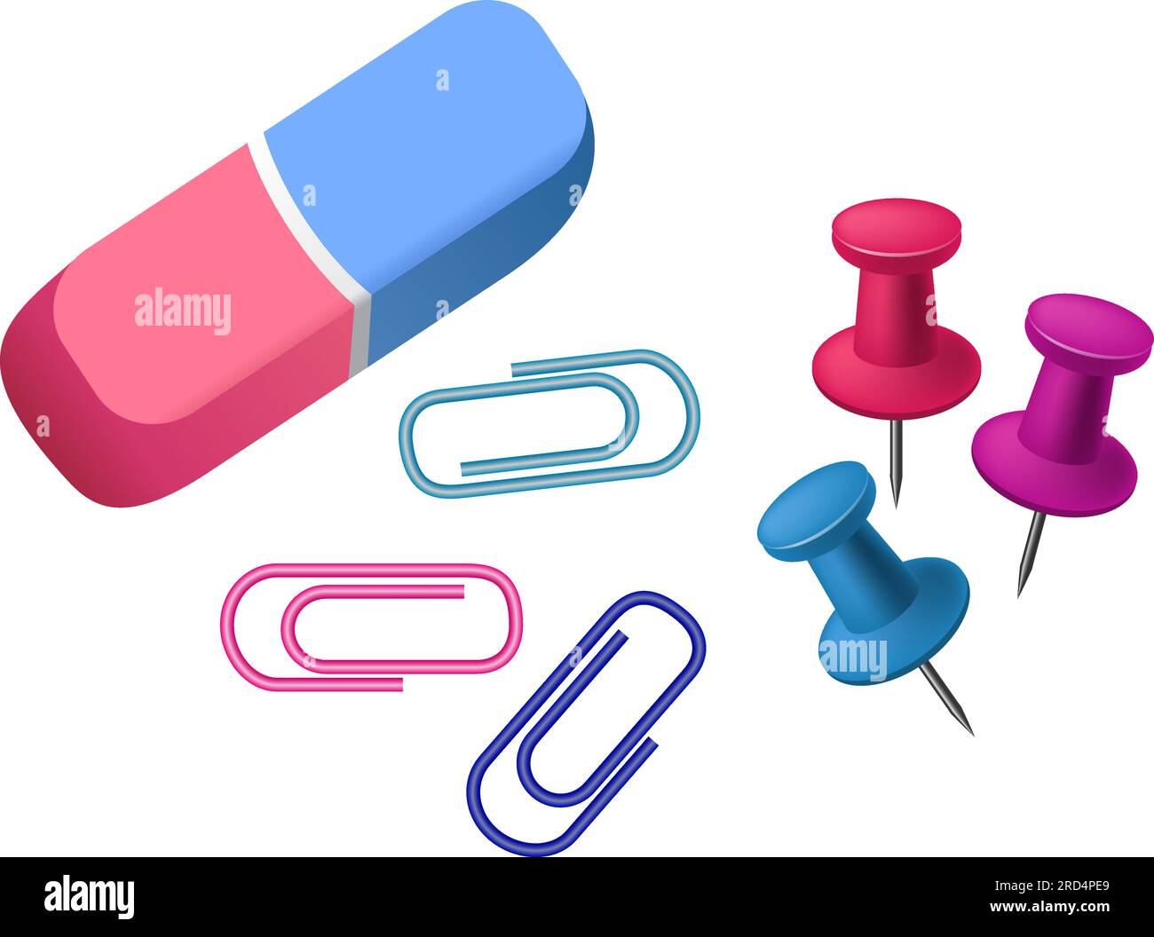 Eraser clip art use for poster Cut Out Stock Images & Pictures - Alamy