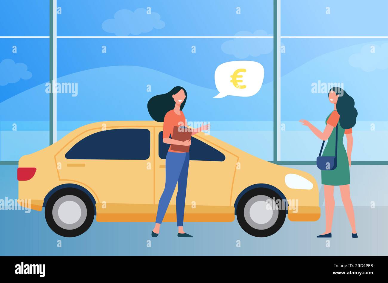 Happy woman driver in Stock Vector Images - Alamy