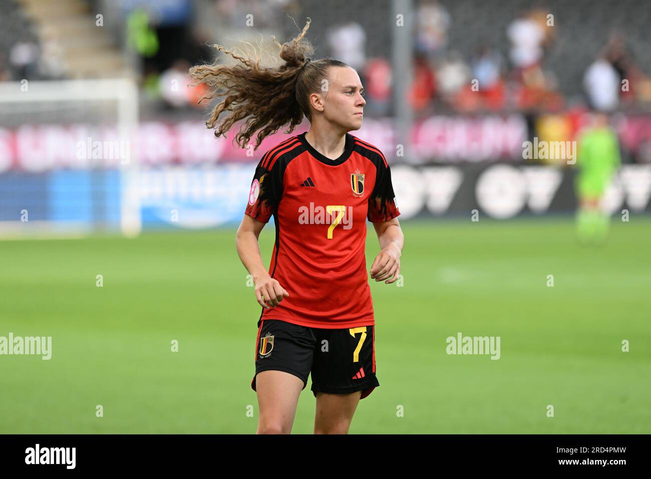 Alixe Bosteels (7) of Belgium pictured during a female soccer game between the national women ...