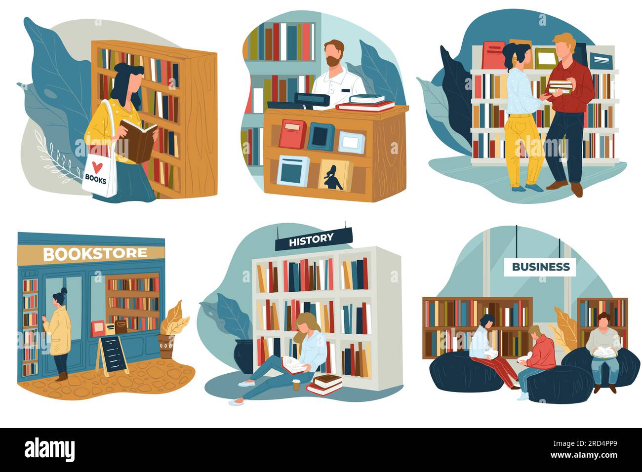 Reading visitors Stock Vector Images - Alamy