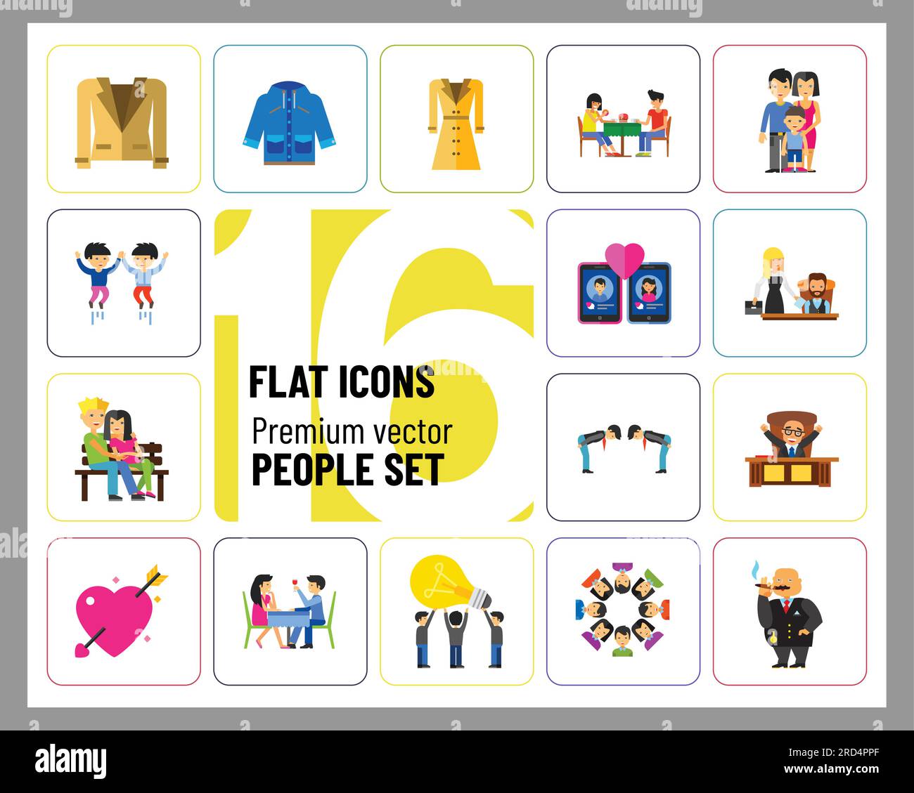 People Icon Set Stock Vector Image & Art - Alamy