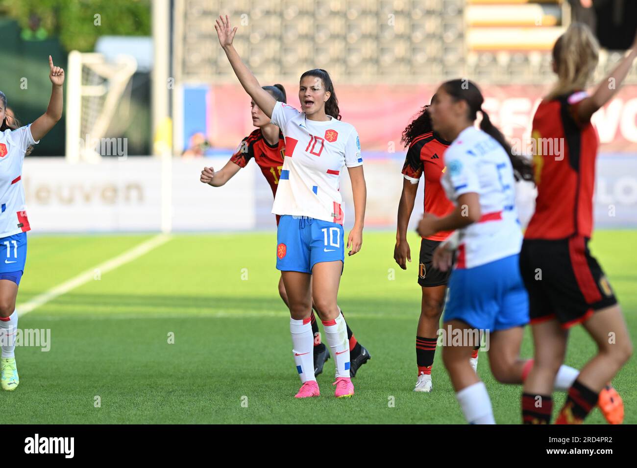 Leuven, Belgium. 18th July, 2023. Danique Noordman (10) of The Netherlands pictured during a ...