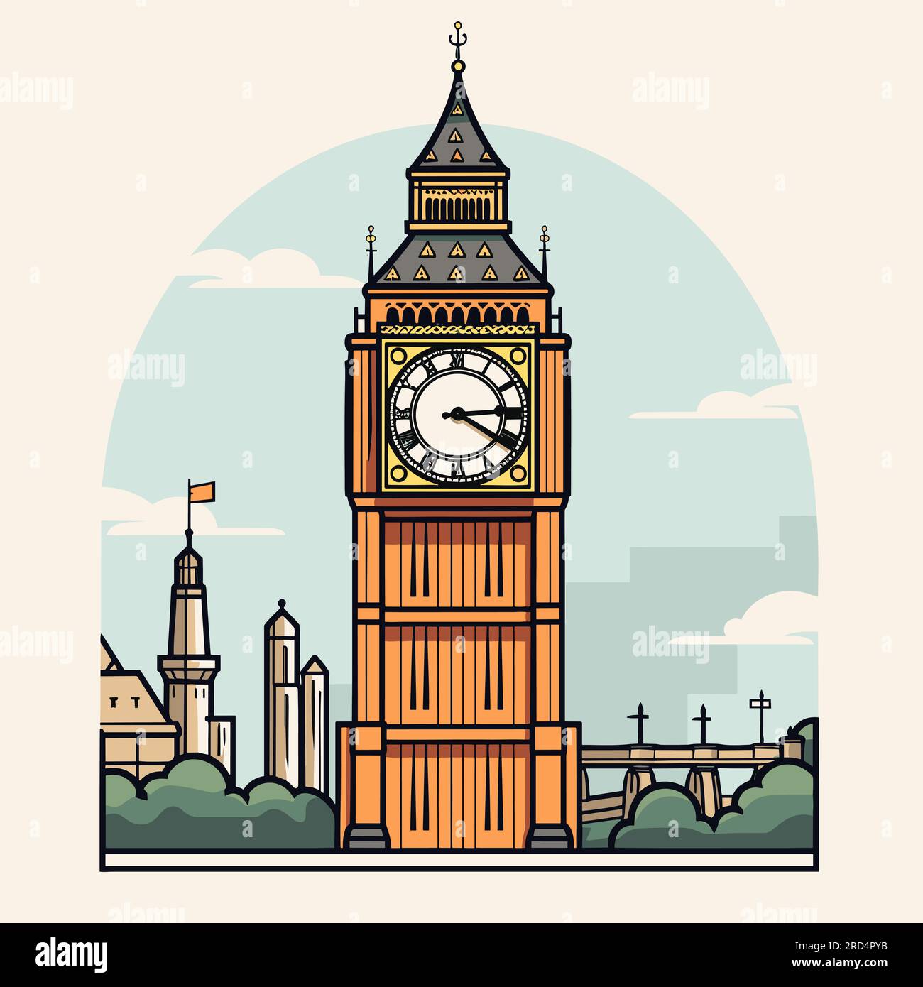 Big ben clipart Stock Vector Images - Alamy