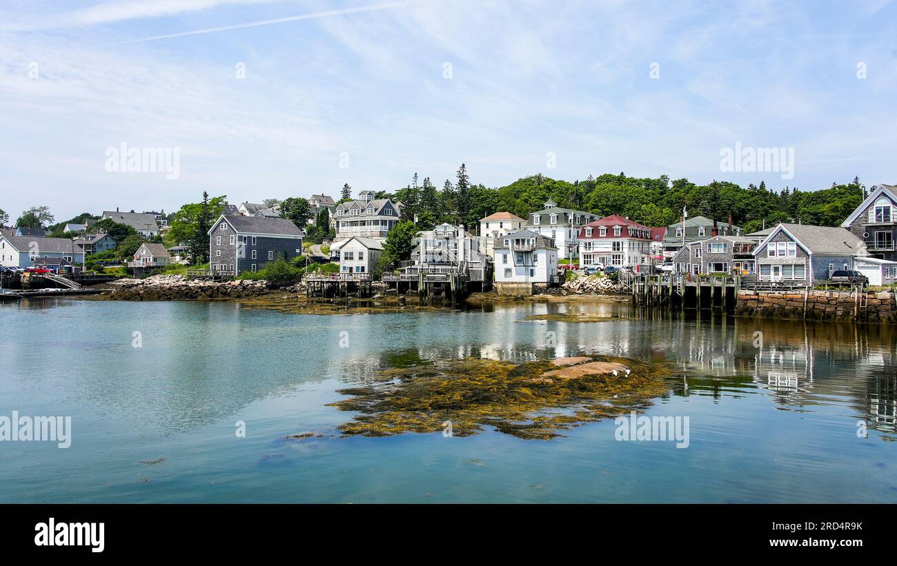 STONINGTON, MAINE, USA - JULY 13, 2023: Beautiful view in Stonington ...
