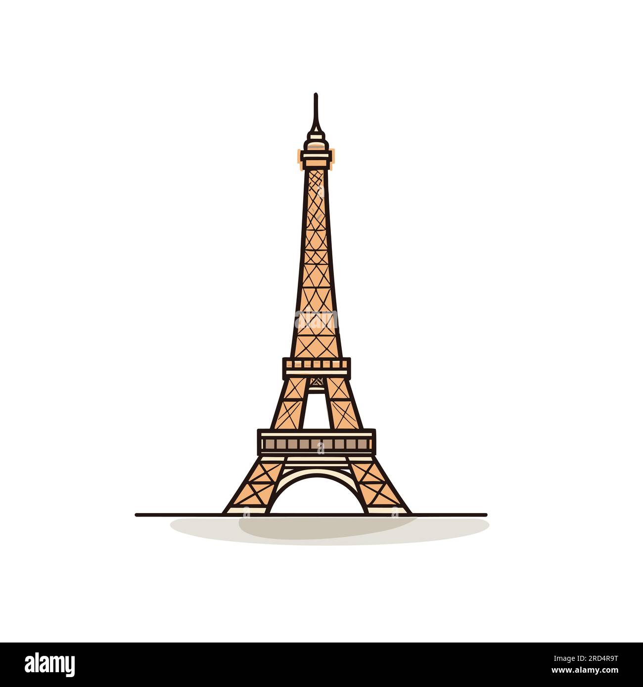 Art pencil drawing eiffel tower Stock Vector Images - Alamy