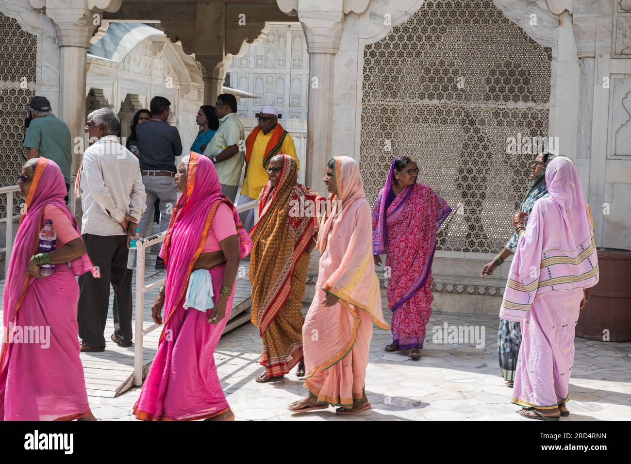 Agra, India -- April 12, 2023. A photo that includes Indian women ...
