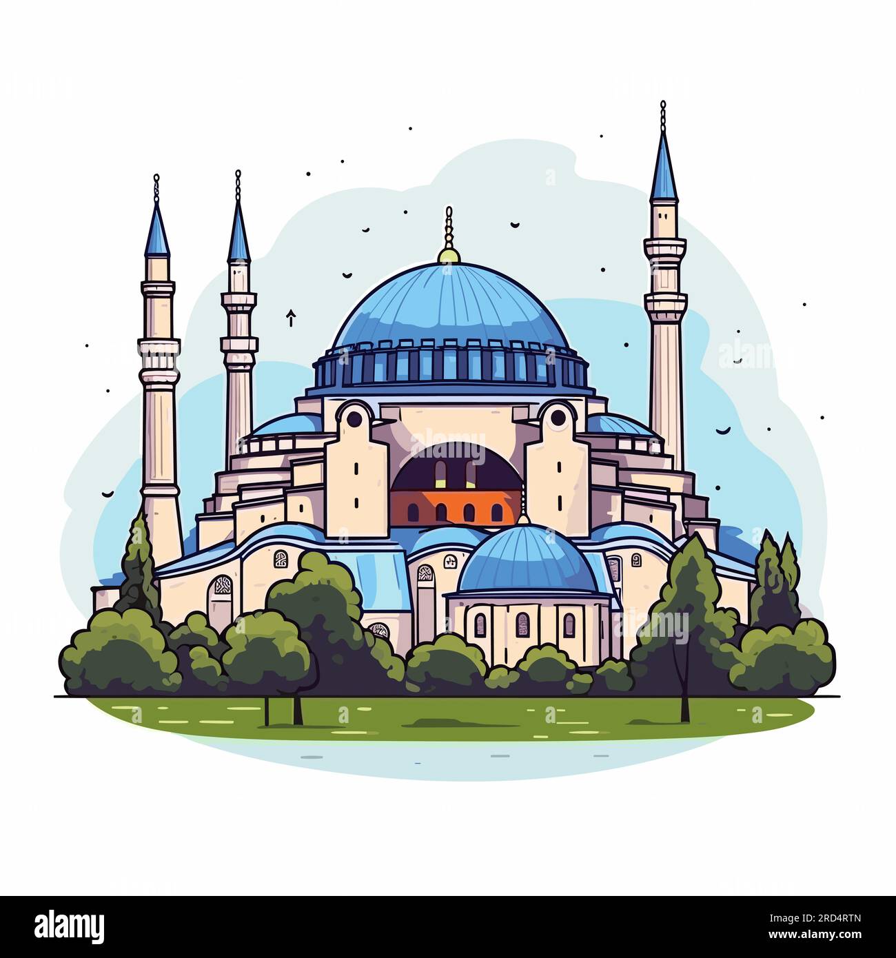 Hagia Sophia Cartoon