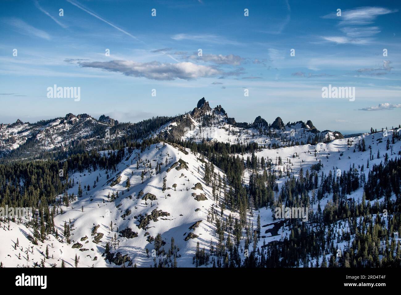 Battle Rock and Castle Crags Stock Photo - Alamy