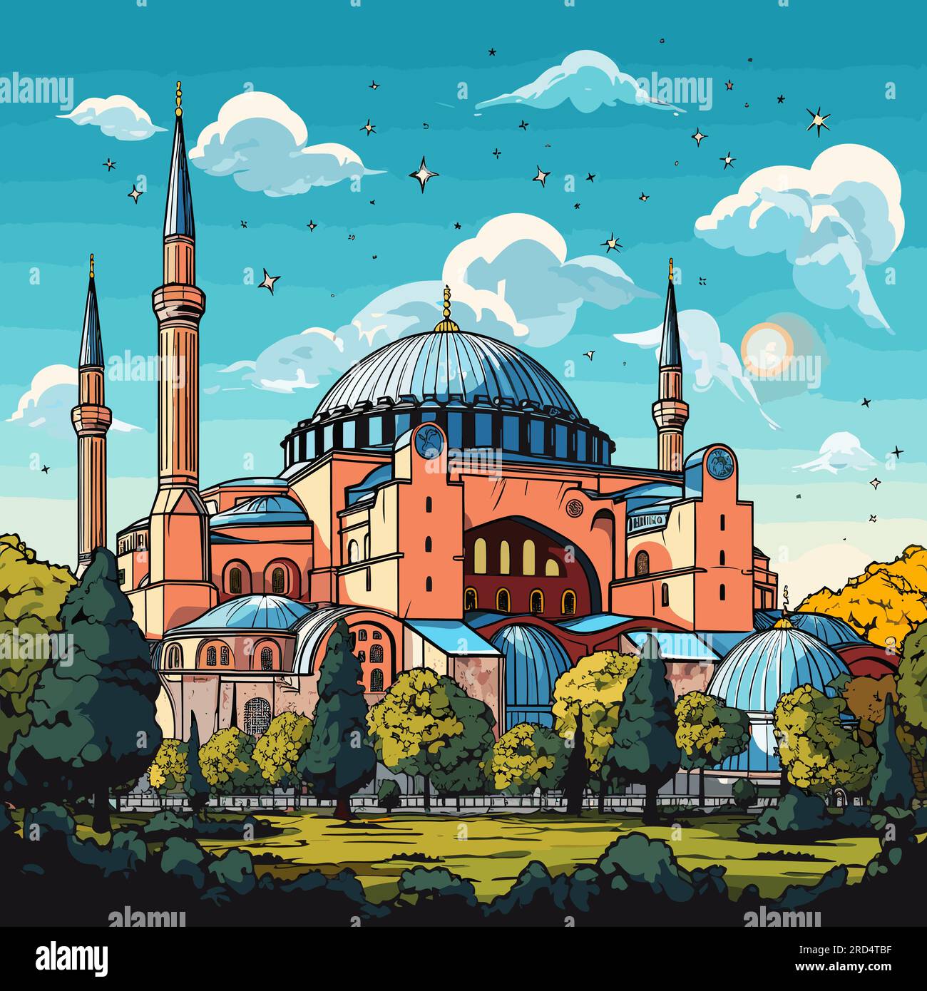 Hagia Sophia Cartoon