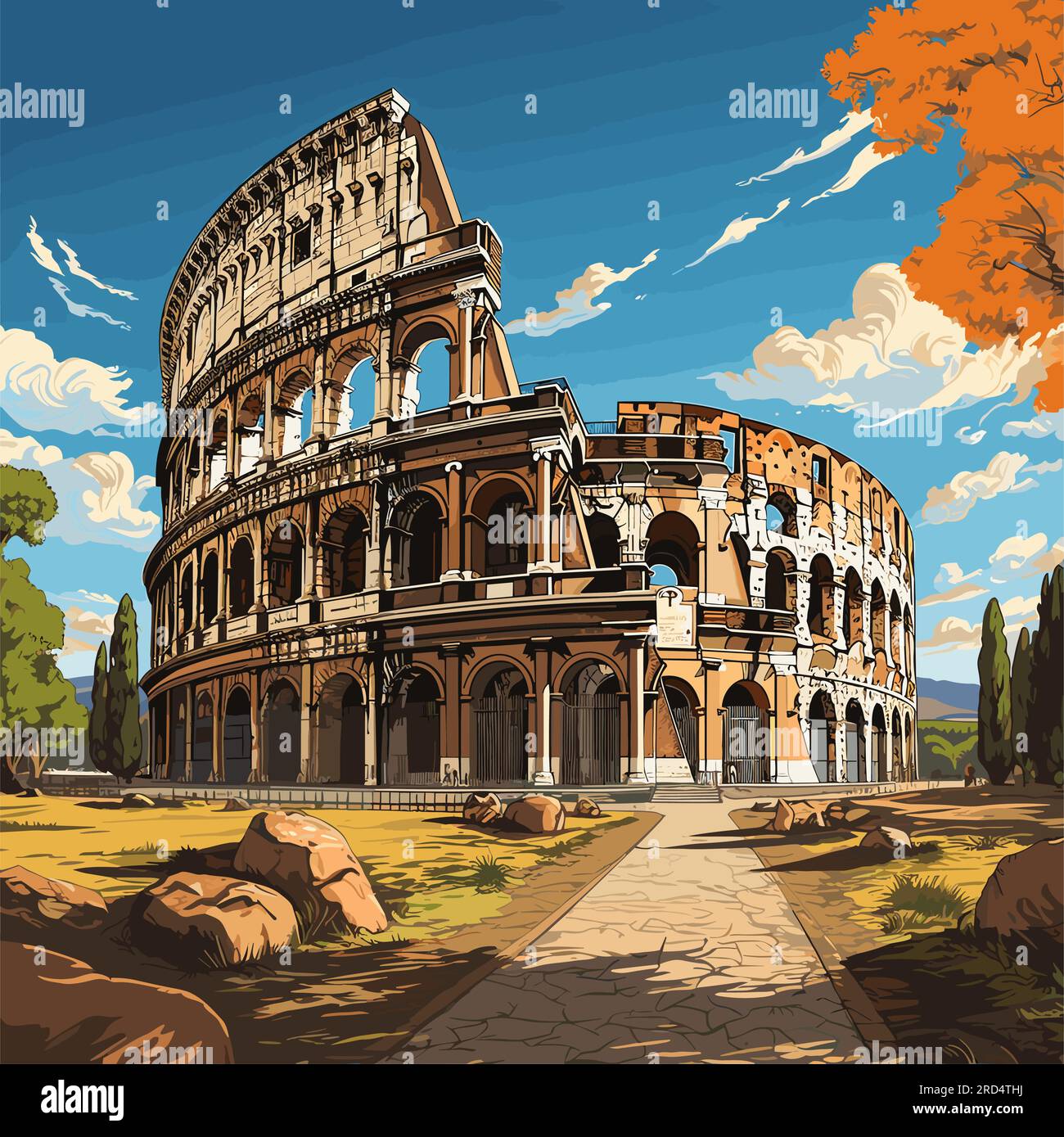 The colosseum clipart hi-res stock photography and images - Alamy