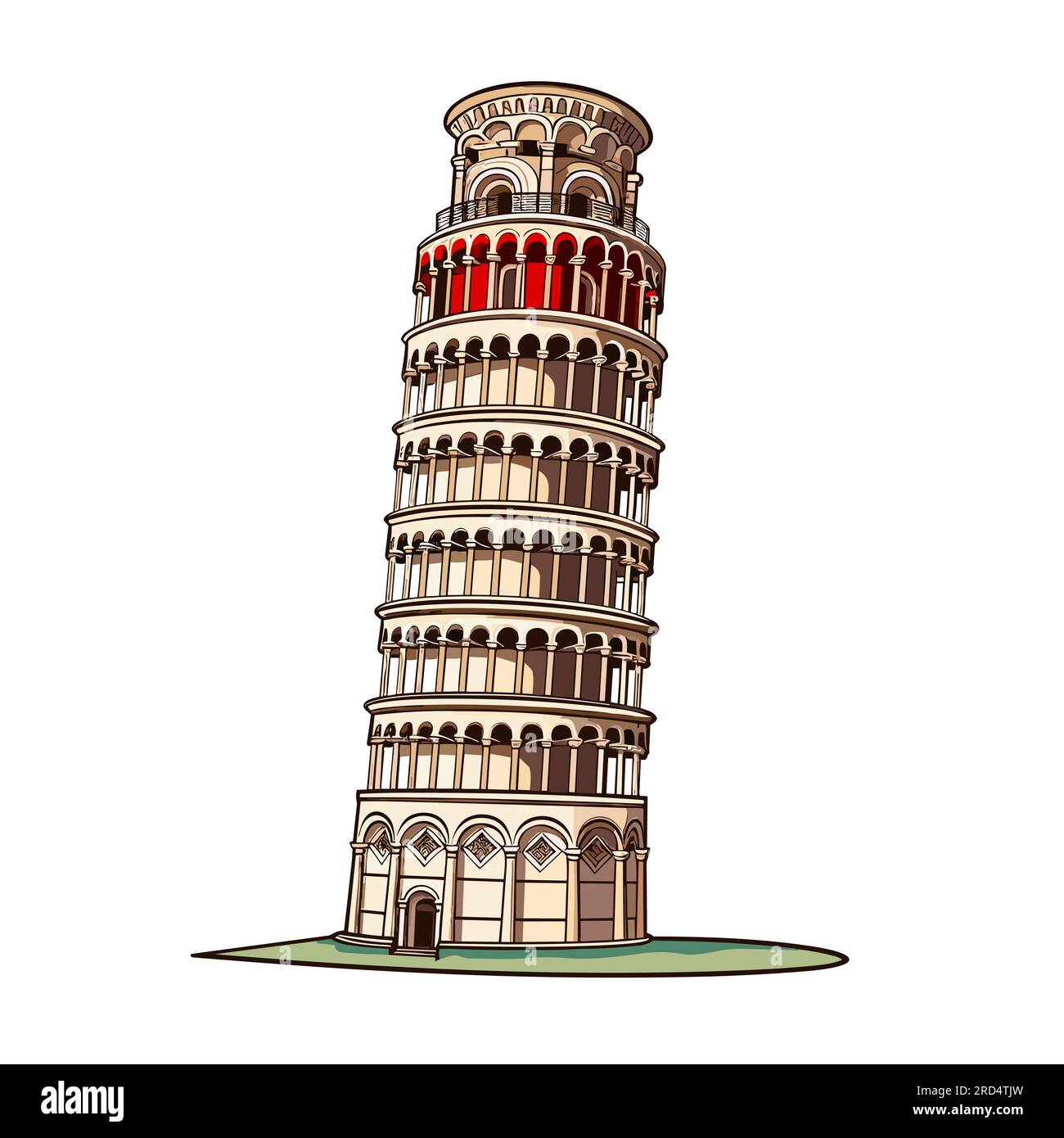Leaning tower of pisa clipart hi-res stock photography and images - Alamy