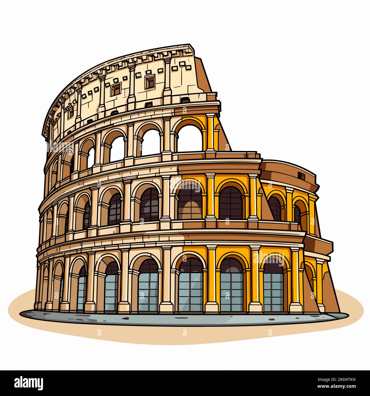 Colosseum clipart Cut Out Stock Images & Pictures - Alamy