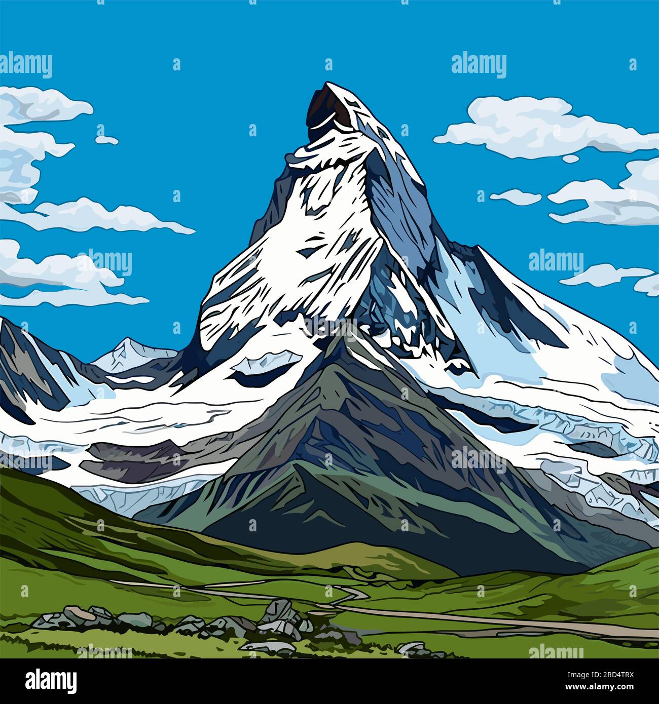 Matterhorn Mountain Vector