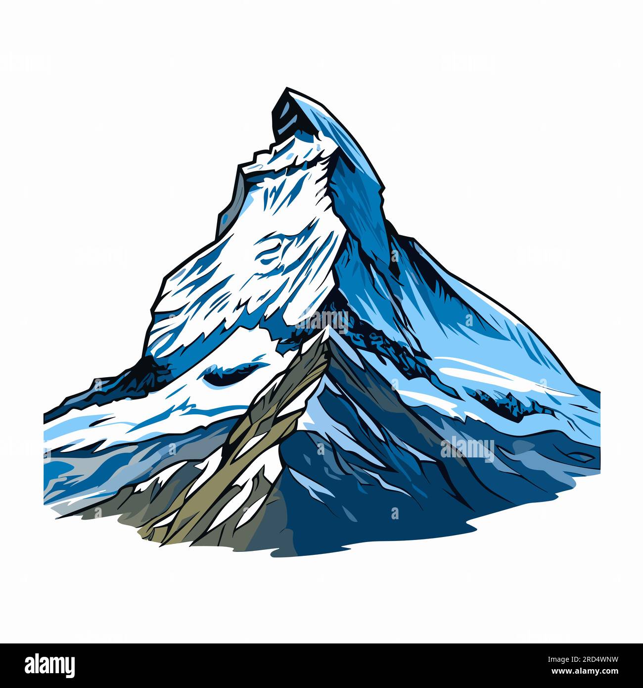 Matterhorn Mountain Vector