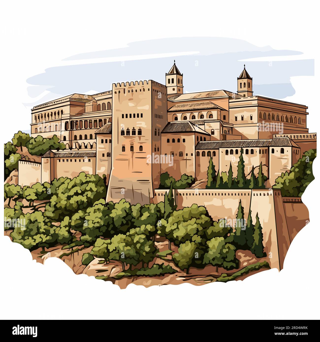 Granada hand drawn hi-res stock photography and images - Alamy