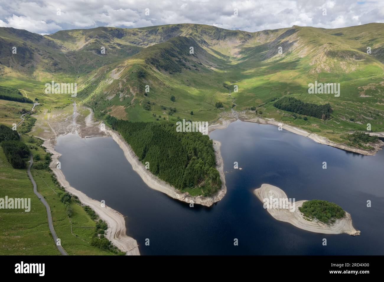 Haweswater Reservoir in the Mardale valley near Shap in Cumbria. It is ...