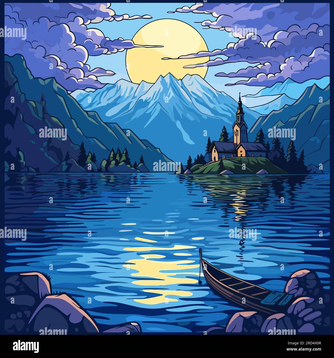 Famous slovenia Stock Vector Images - Alamy