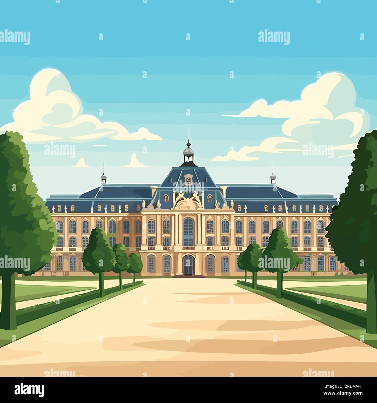 Versailles vector vectors hi-res stock photography and images - Alamy