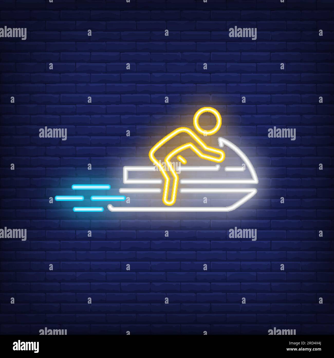 Neon sign jet ski hi-res stock photography and images - Alamy