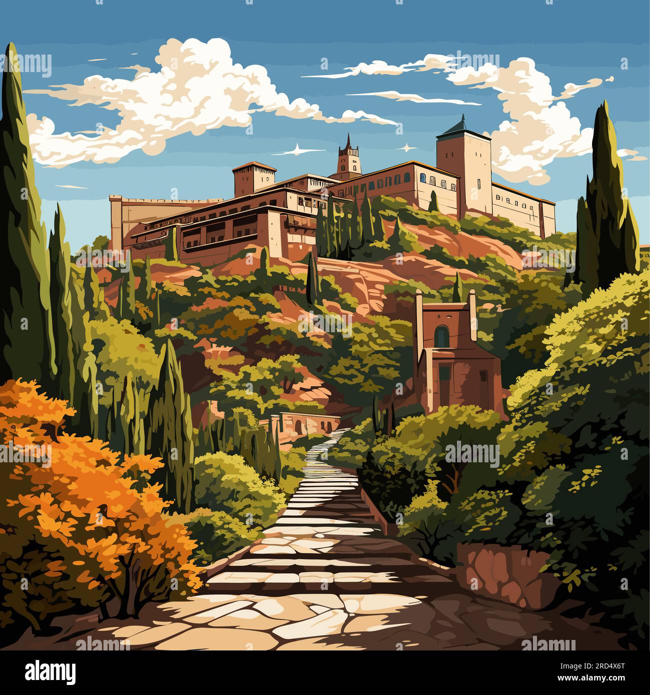 Granada hand drawn hi-res stock photography and images - Alamy