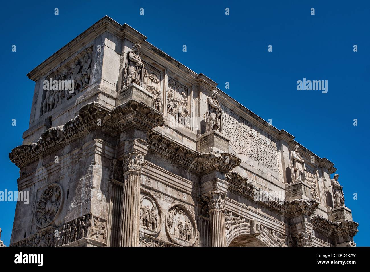 The Arch of Constantine a great monument of the Roman Empire. standing ...