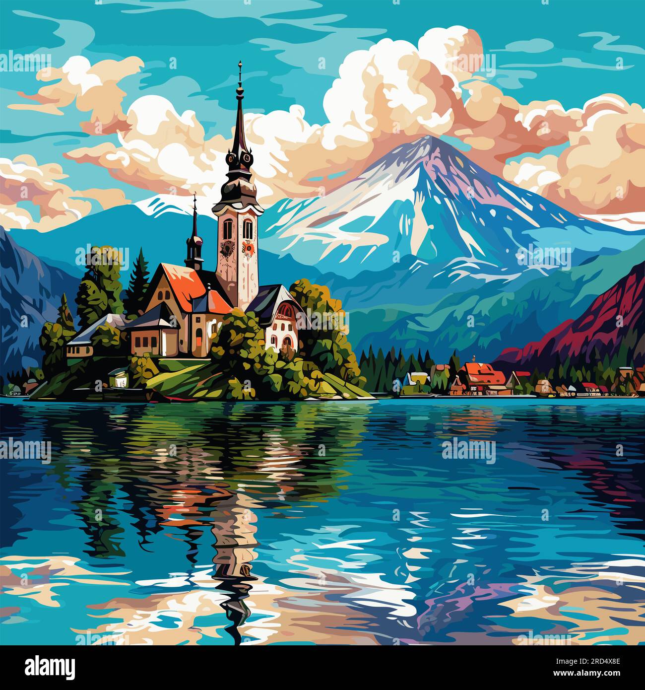 Famous slovenia Stock Vector Images - Alamy