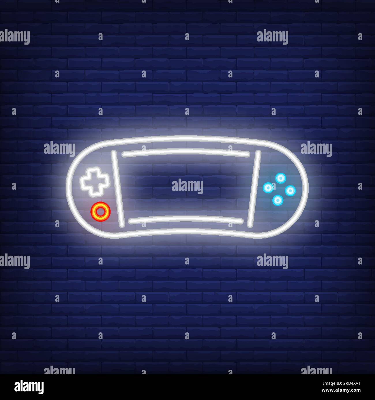 Portable glowing neon sign Stock Vector Images - Alamy