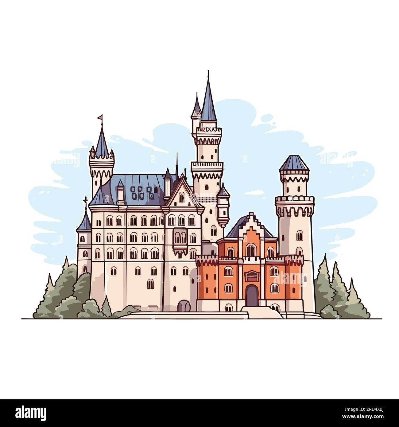 Neuschwanstein Castle Clipart | gonzaleschurchofchrist.org