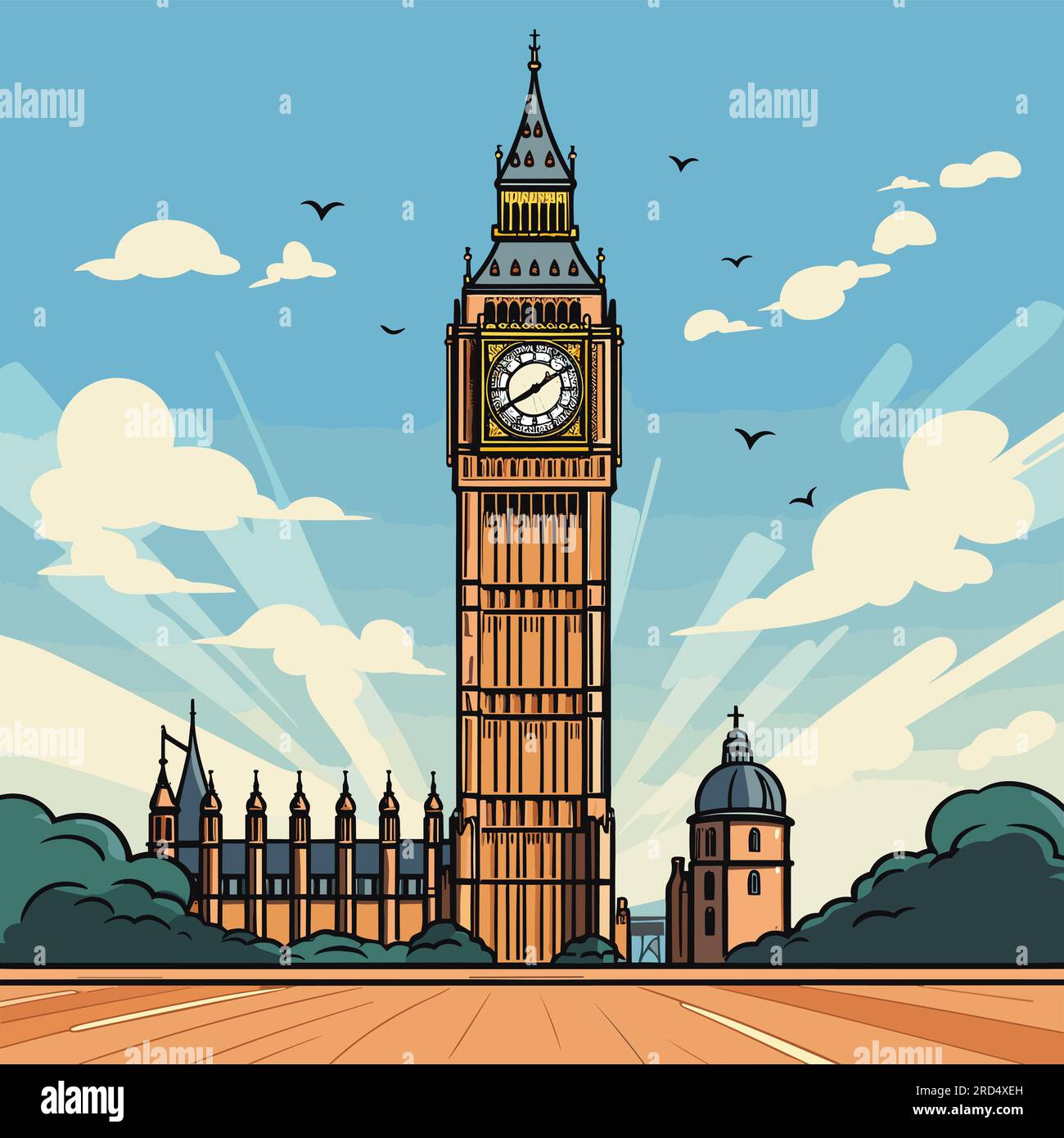 Westminster bell Stock Vector Images - Alamy