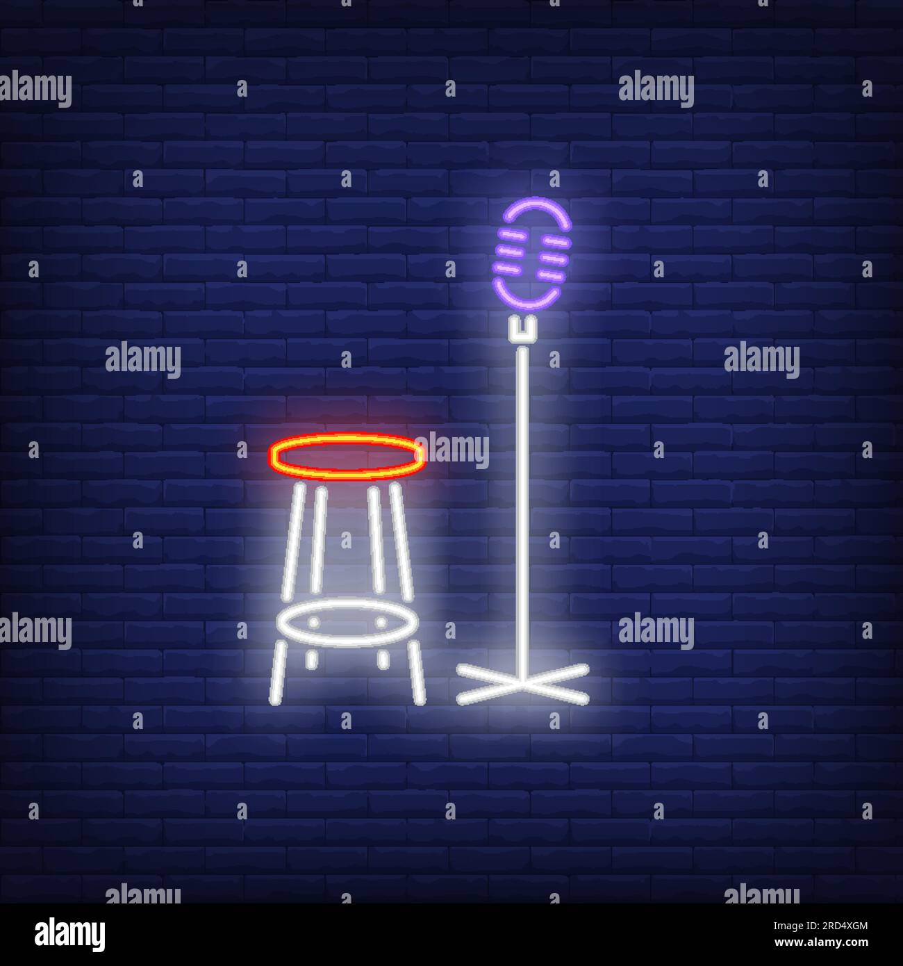 Stage neon icon Stock Vector Image & Art - Alamy