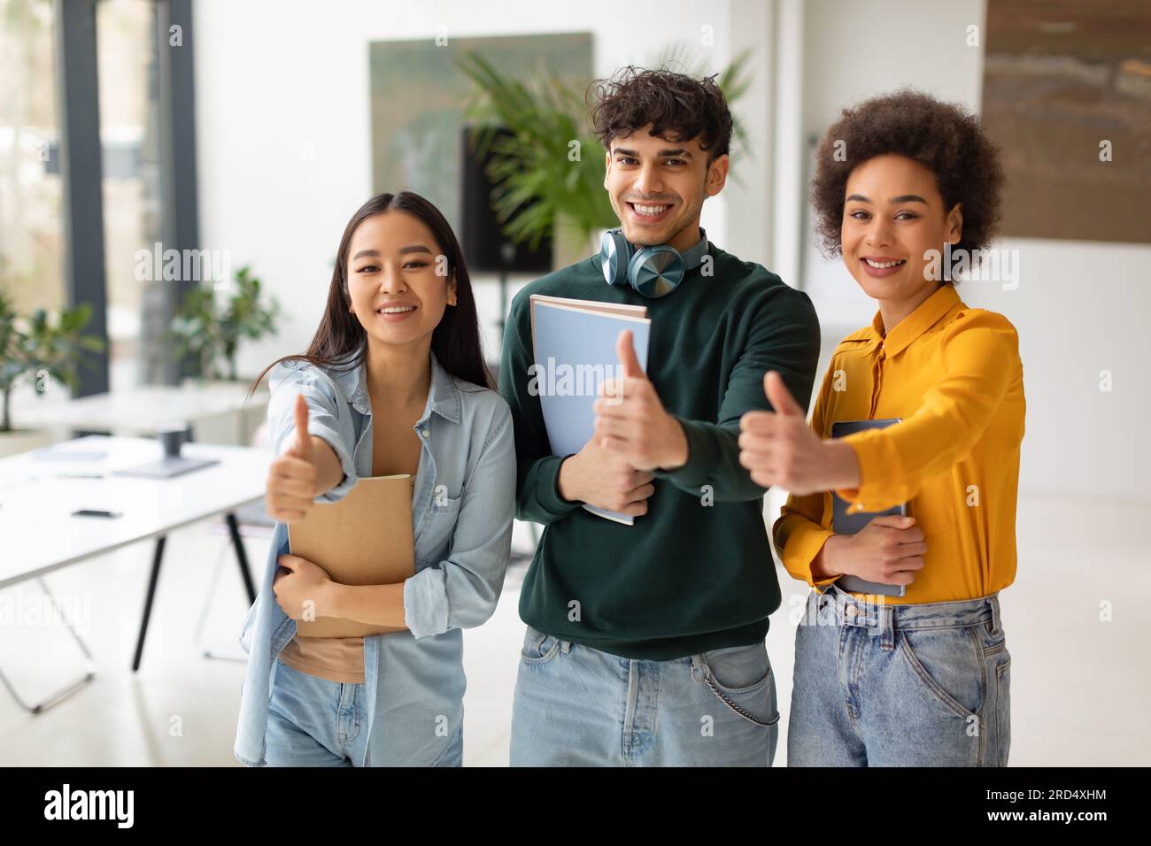 Happy Diverse College Students