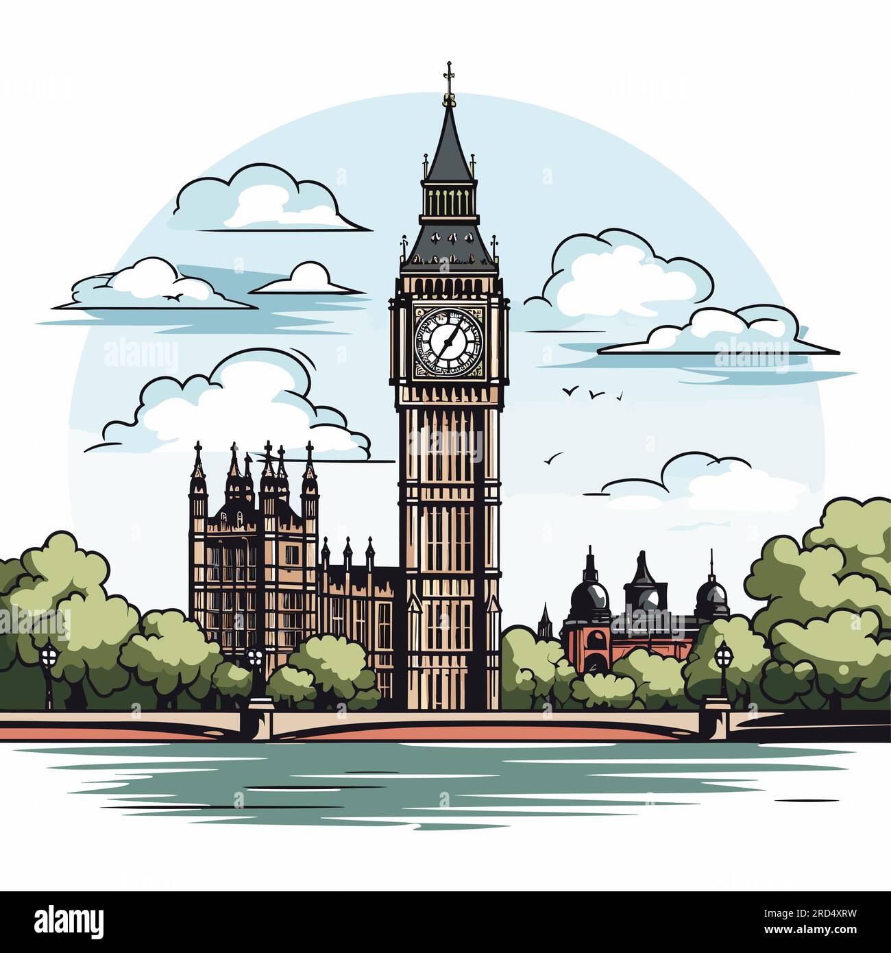 Big ben clipart hi-res stock photography and images - Alamy