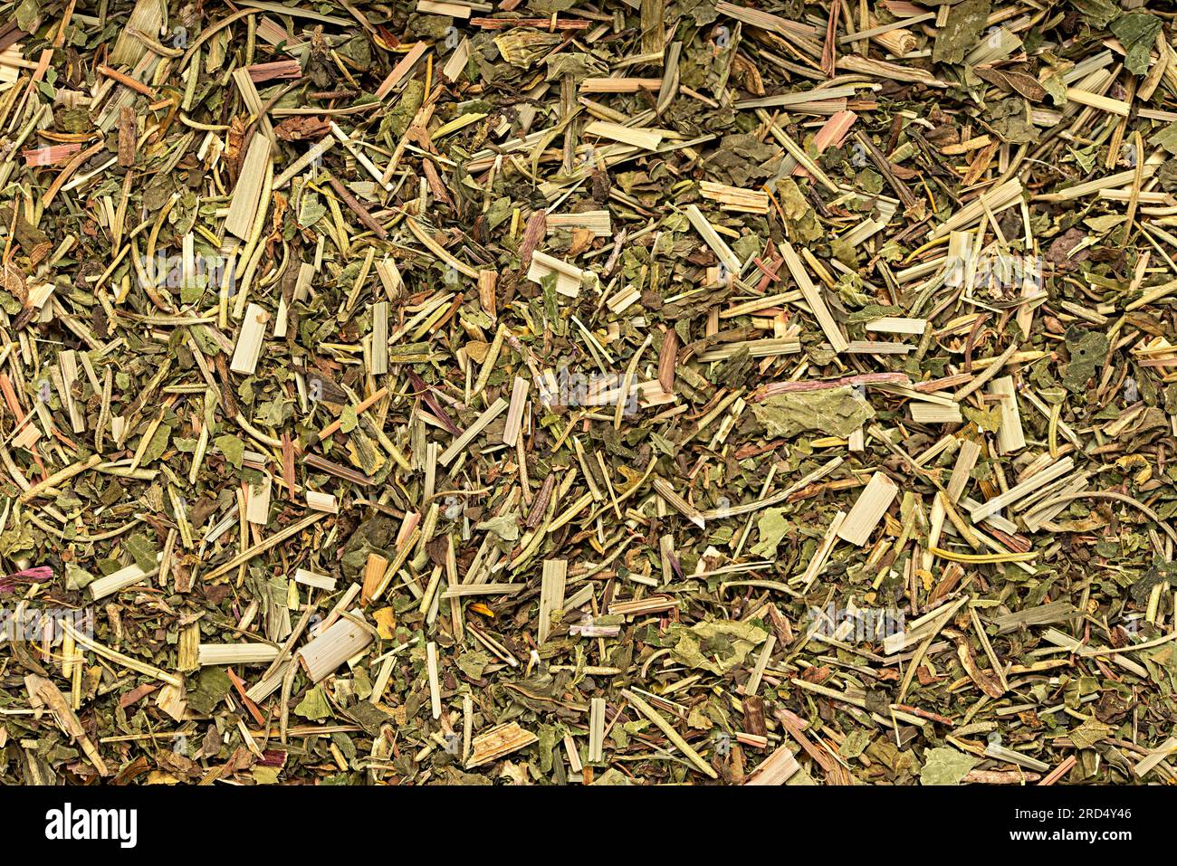 Macro blank photography of herbal tea, nettle, rosemary, dandelion ...