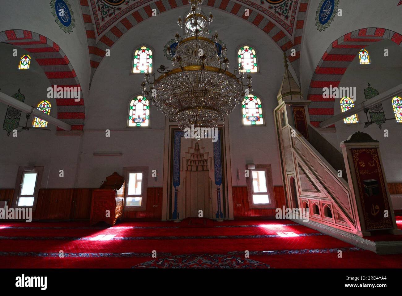 Guzelce Hasan Bey Mosque in Hayrabolu, Turkey, was built in 1499 Stock ...