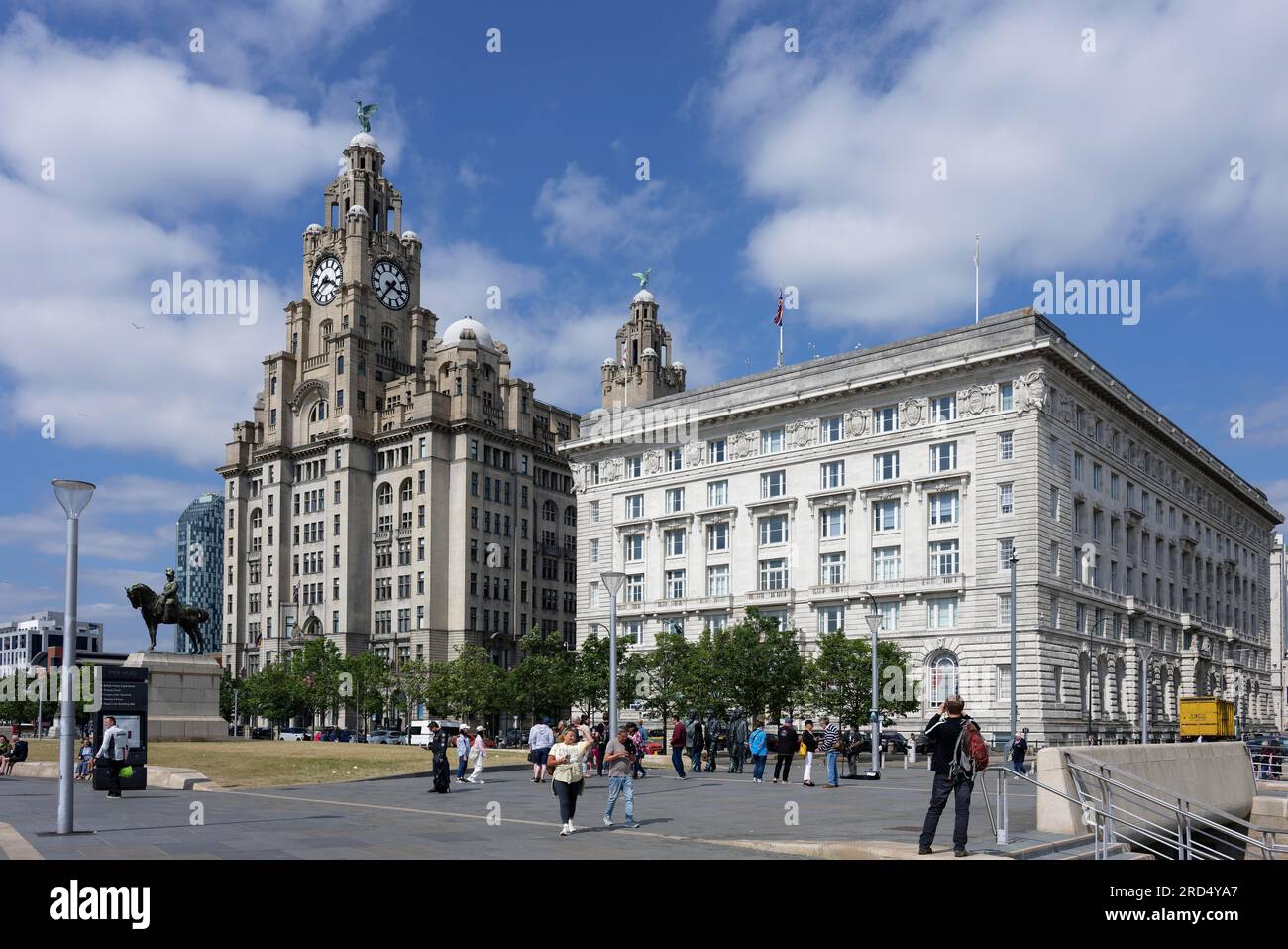 Cunard Building, Royal Liver Building, Liverpool, England, United ...