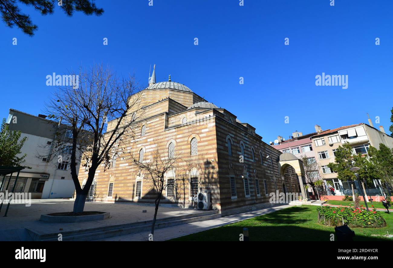 Guzelce Hasan Bey Mosque in Hayrabolu, Turkey, was built in 1499 Stock ...