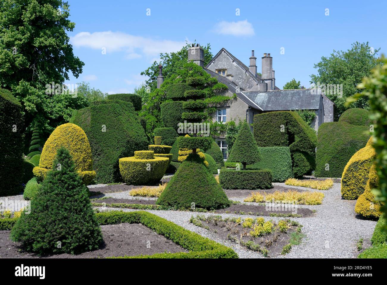 Garden, Levens Hall, Leasgill, Levens, England, United Kingdom Stock ...
