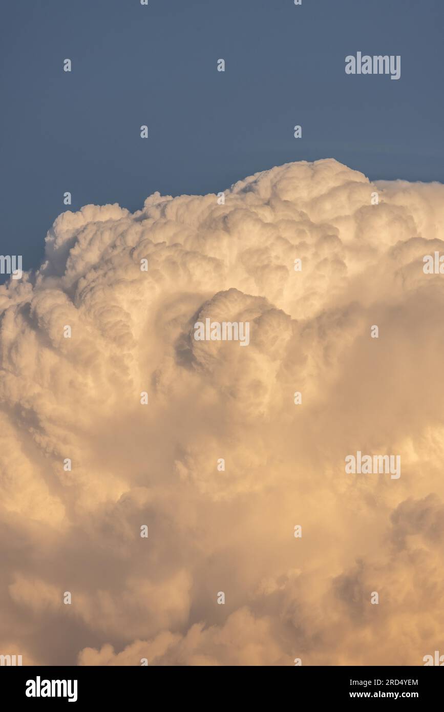 Dangers due to climate change, here thunderstorm front in the Alpine ...